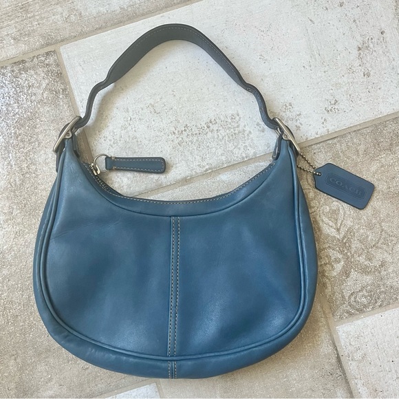 Coach | Bags | Vintage Coach Mini Hobo Demi Shoulder Hand Bag Denim ...